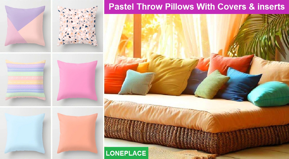 23+ Pastel Throw Pillows With Popular Colors